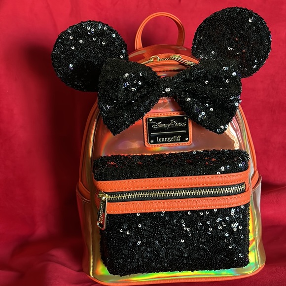 Loungefly | Bags | Disney Minnie Mouse Sequin Loungefly Mini Backpack ...